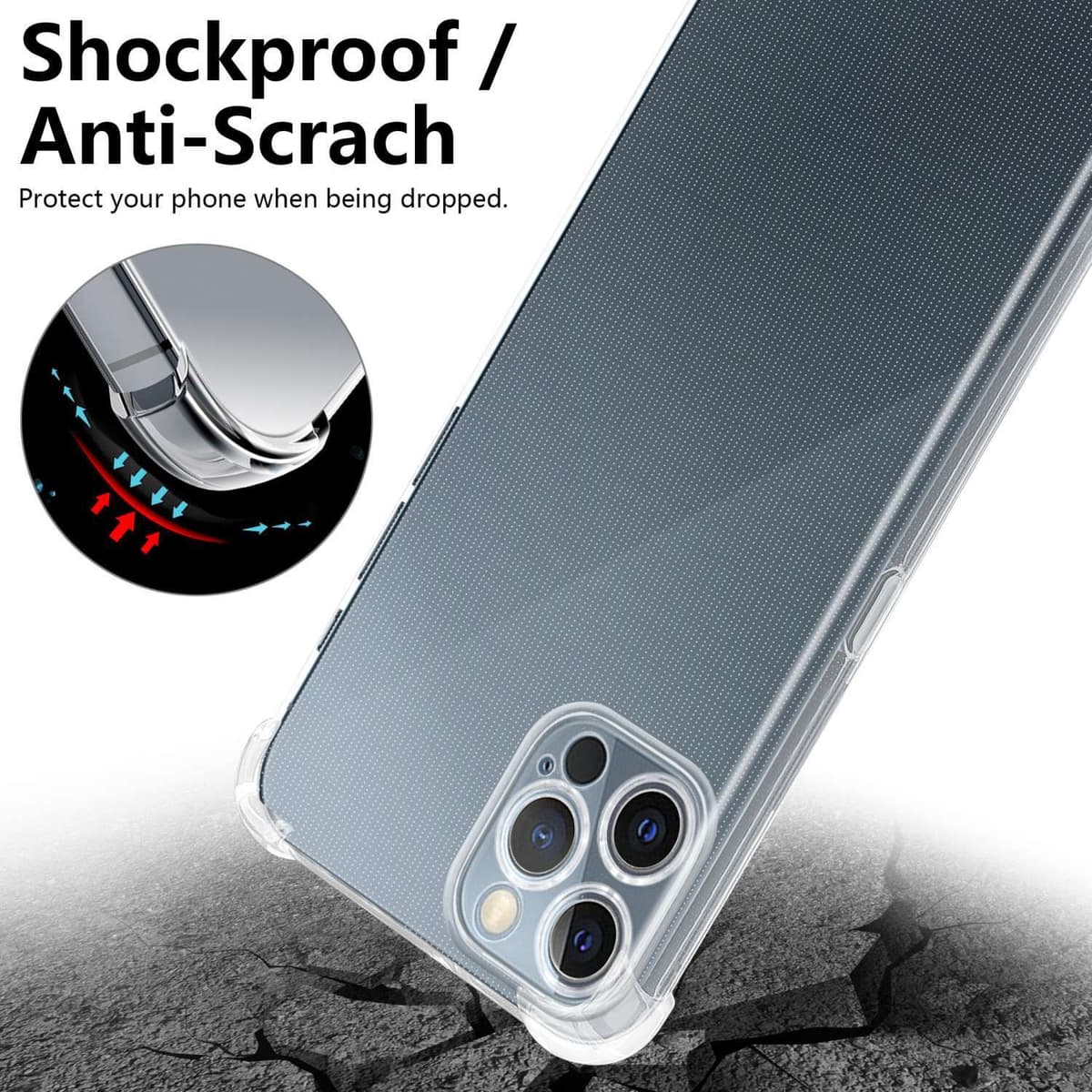 iPhone 12 PRO deksel case cover (Genomskinlig) - Elkjøp