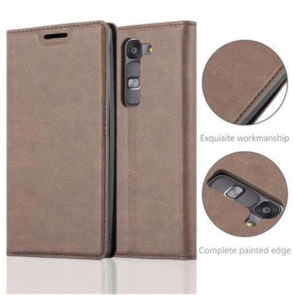 LG G4C / G4 MINI / MAGNA lommebokdeksel case (brun) - Elkjøp