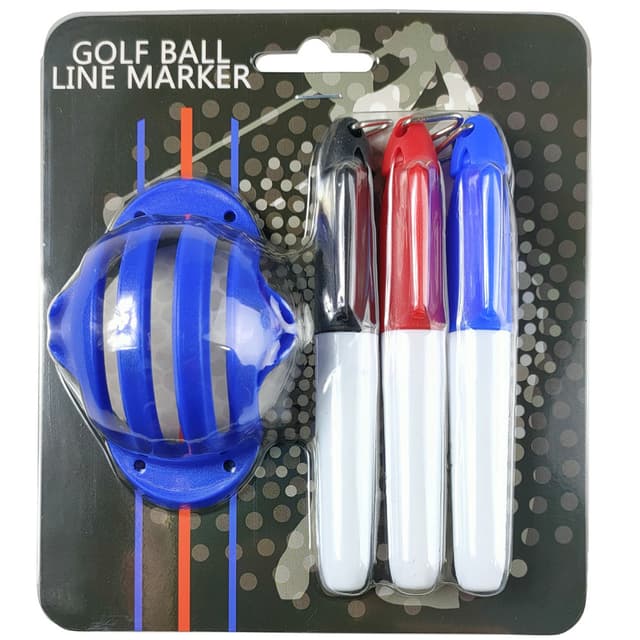 Verktyg för Uppriktning av Golfboll med Bollmarkör Blå - Elgiganten