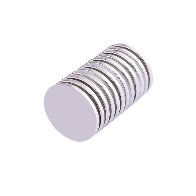 Sterke skivemagneter 10-pakning Sølv 2 cm - Elkjøp