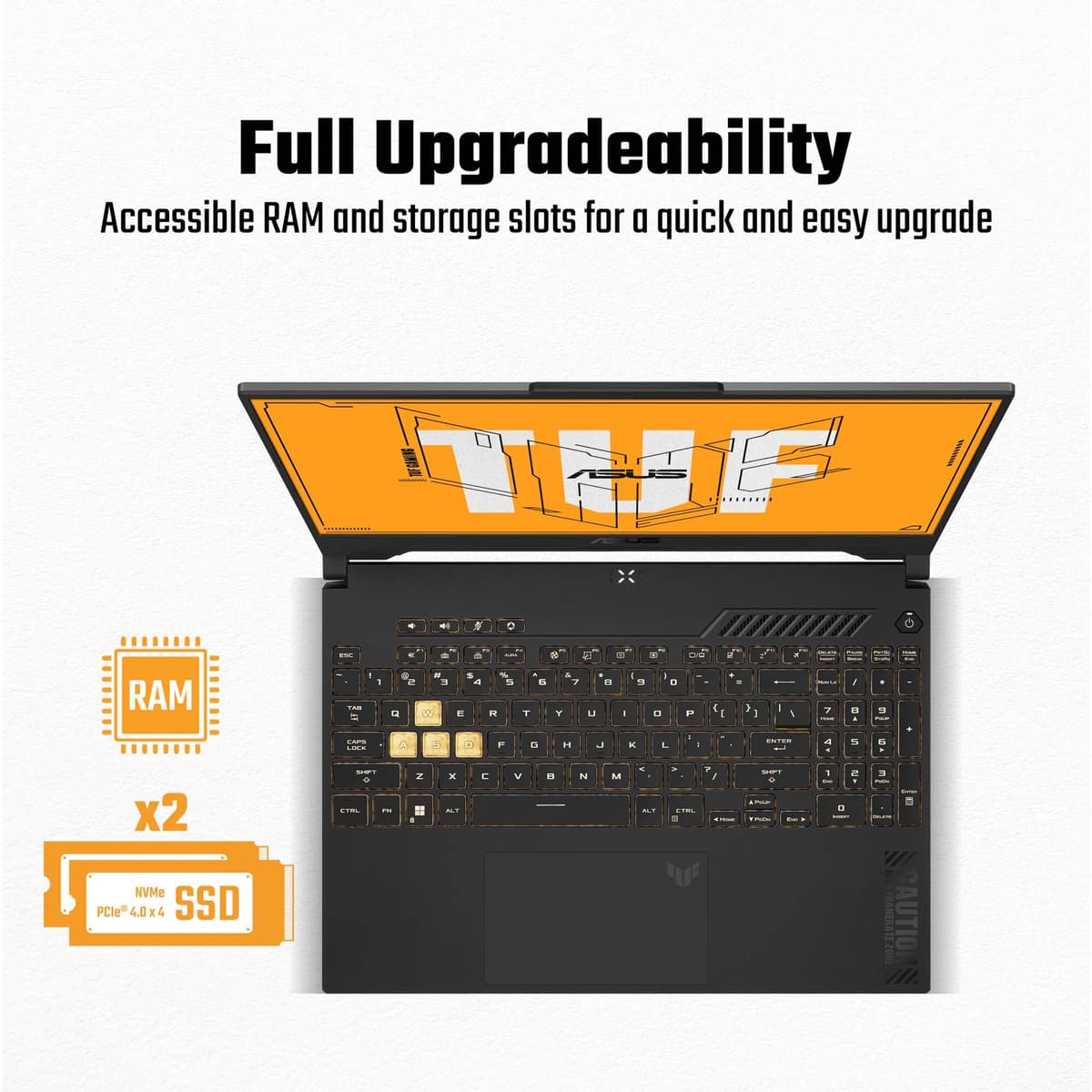 Asus TUF Gaming FX507 i7-13H/16/1000/4070 15.6” bärbar dator för gaming ...