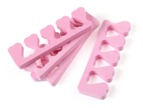 100-pakk tåseparatorer med svamp, fingerdelere, neglekunstverktøy Rosa ...