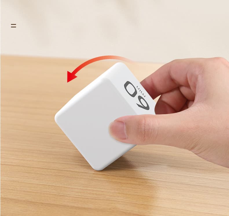 LCD Display Cube Induction Timer med pippåminnelse Hvit - Elkjøp