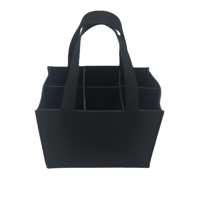 Pullopussi 6 pullolle Huopa Musta - Gigantti verkkokauppa