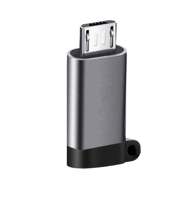 USB-C (hun) til Micro USB (han) adapter Alugrå | Elgiganten | Elgiganten