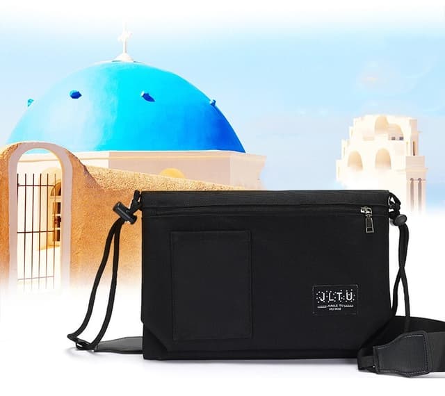 Cross-body Passport Bag Multifunksjonell RFID-beskyttelse Sort - Elkjøp
