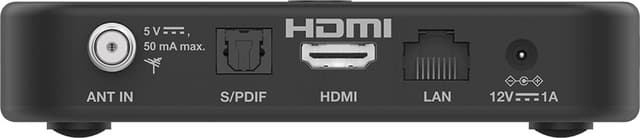 Strong Hybrid DVB-T2 & Android TV Box 4K UHD mediatoistin (musta ...