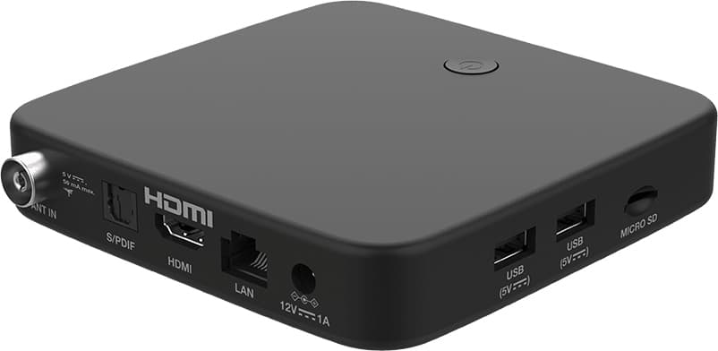 Strong Hybrid DVB-T2 & Android TV Box 4K UHD-strømmeenhet (sort ...