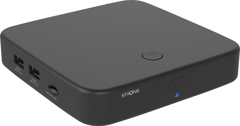 Strong Hybrid DVB-T2 & Android TV Box 4K UHD-strømmeenhet (sort) - Elkjøp
