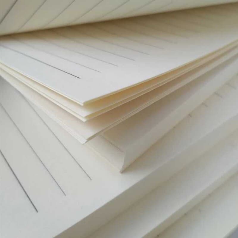 A6-linjet påfyllingspapir for 6-hulls perm notatbok 45-ark Hvit ...