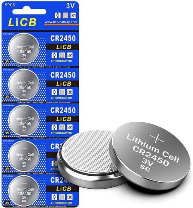 CR2450/3V, nappiparisto, litium, 5 kpl - Gigantti