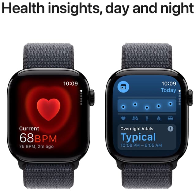 Apple Watch S10 42mm GPS+Cel (Jet Black Aluminium/Ink Sport Loop ...