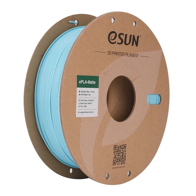 eSUN PLA-Matte 1.75mm 1kg - Light Blue - Elkjøp
