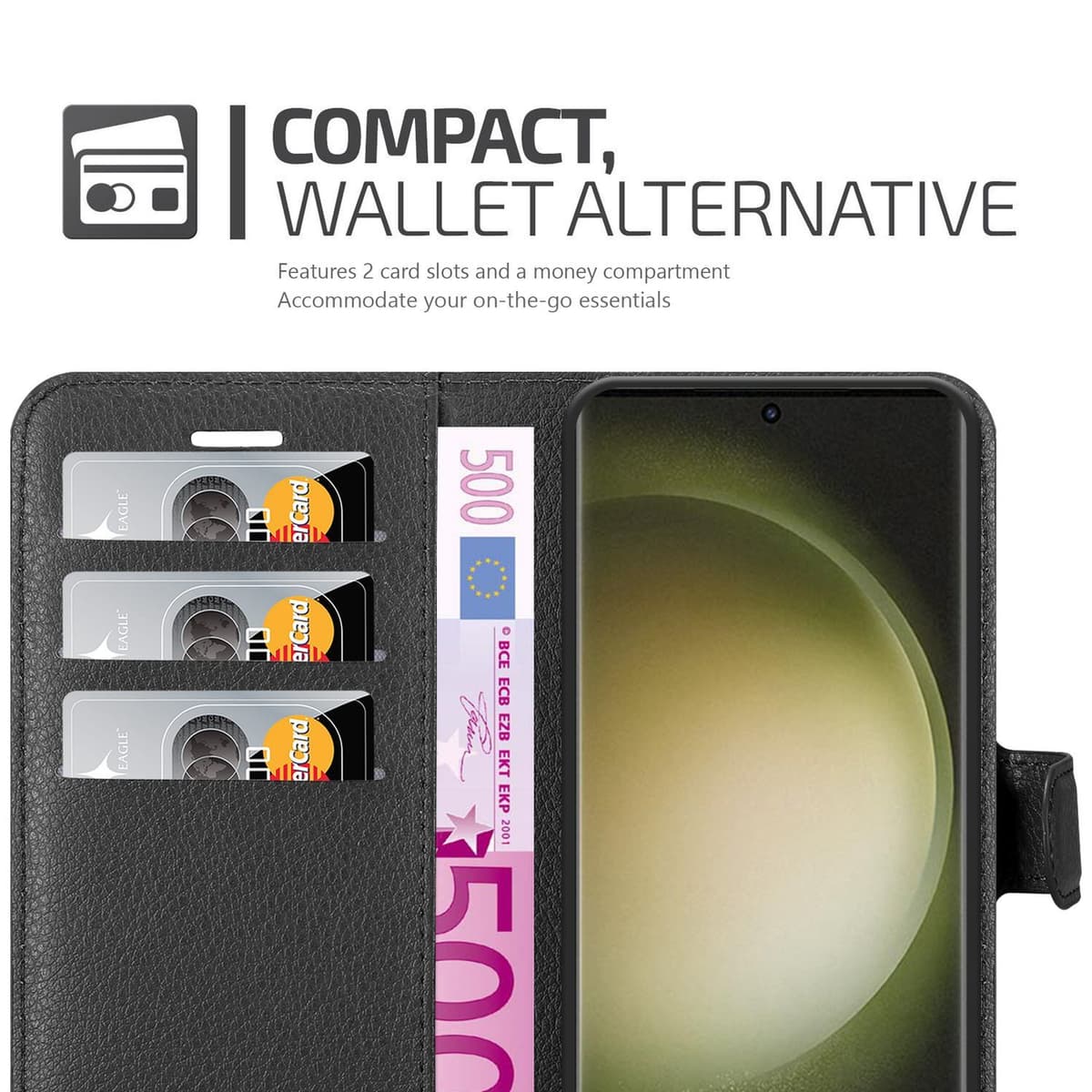 Samsung Galaxy S23 ULTRA Deksel Etui Case (Svart) - Elkjøp