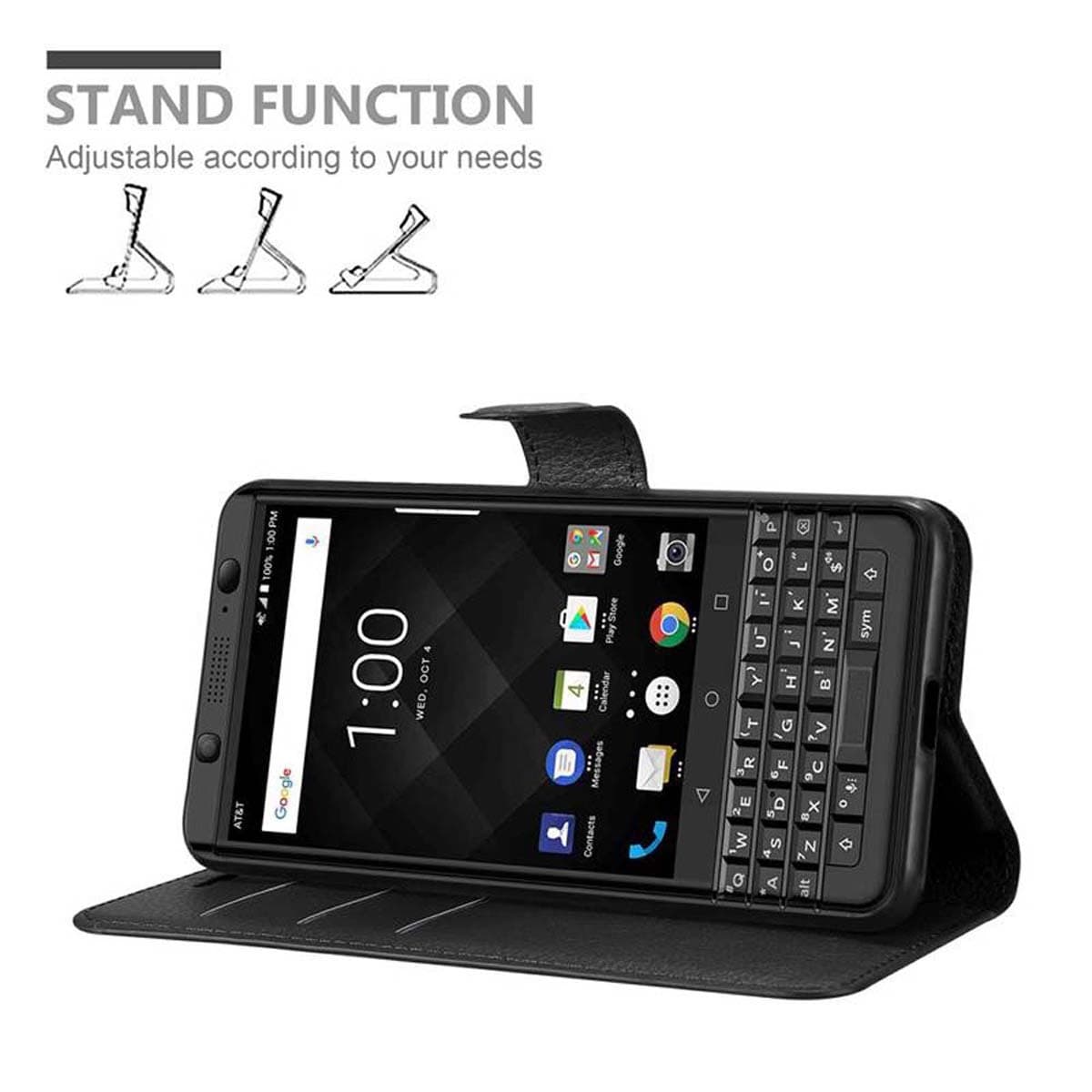 Blackberry KEYONE Deksel Etui Case (svart) - Elkjøp