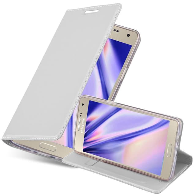 Samsung Galaxy A3 2015 lommebokdeksel etui (sølv) - Elkjøp