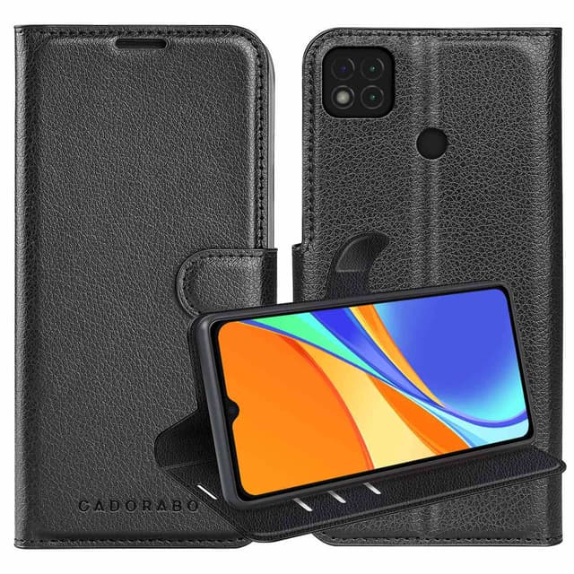 Xiaomi RedMi 9C / RedMi 10A Plånboksfodral Skal (Svart) - Elgiganten