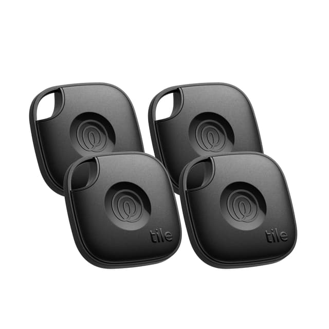 Life360 Tile Mate (2024) - 4-Pack (Black) - Elkjøp | Elkjøp