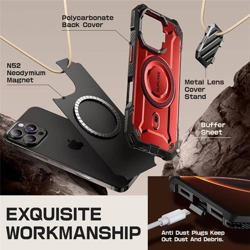 SUPCASE UB Mag XT deksel iPhone 16 Pro - Ruddy - Elkjøp | Elkjøp