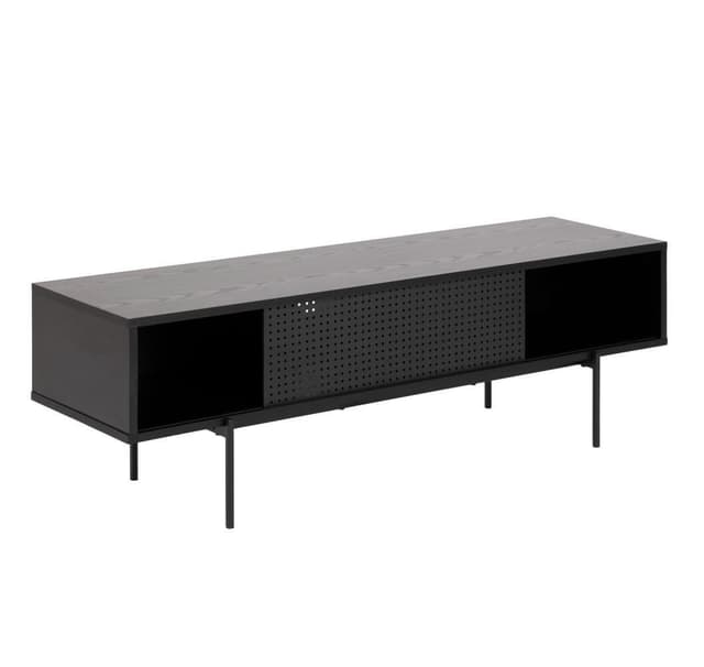 TV-bord ANGUS 140x40xH44cm, sort - Elkjøp