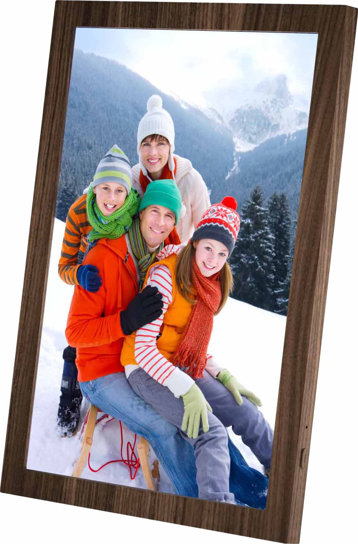 Sandstrøm Frameo WiFi 10,1" digital fotoramme (matt brun) - Elkjøp | Elkjøp