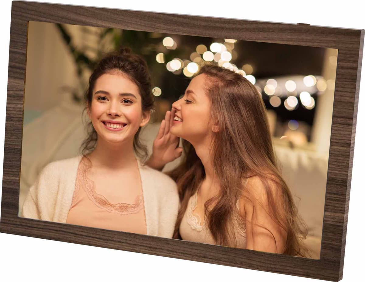 Sandstrøm Frameo WiFi 10,1" digital fotoramme (mat, brun) | Elgiganten ...