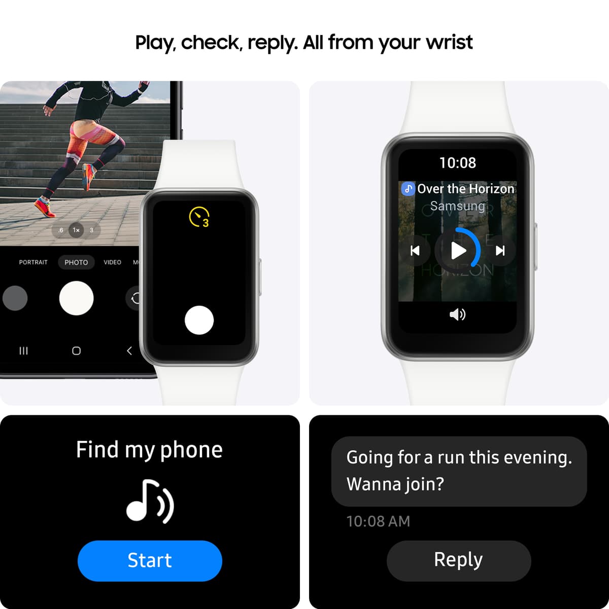 Samsung Galaxy Fit3 aktivitetsarmband (silver) - Elgiganten