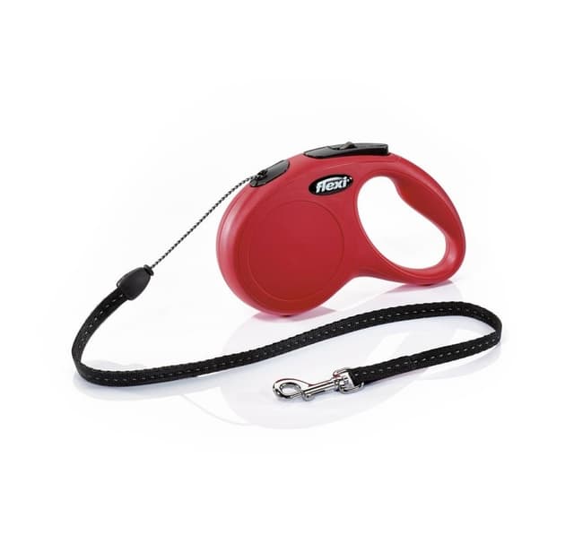 Walking koppel New Classic sladd 5m S röd, Flexi - Elgiganten - Elgiganten