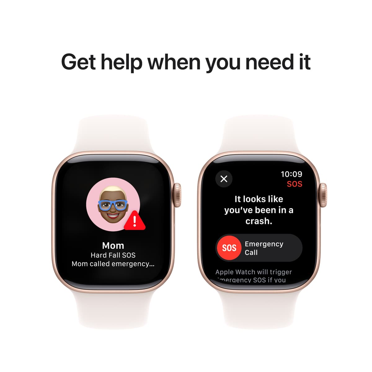 Apple Watch S10 42mm GPS+Cel (Rosegull/Svak Rosa Sport Band) S/M - Elkjøp