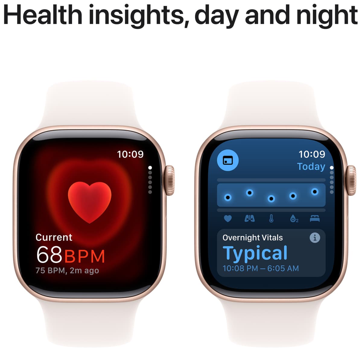Apple Watch S10 42mm GPS (Rosegull/Svak Rosa Sport Band) S/M - Elkjøp