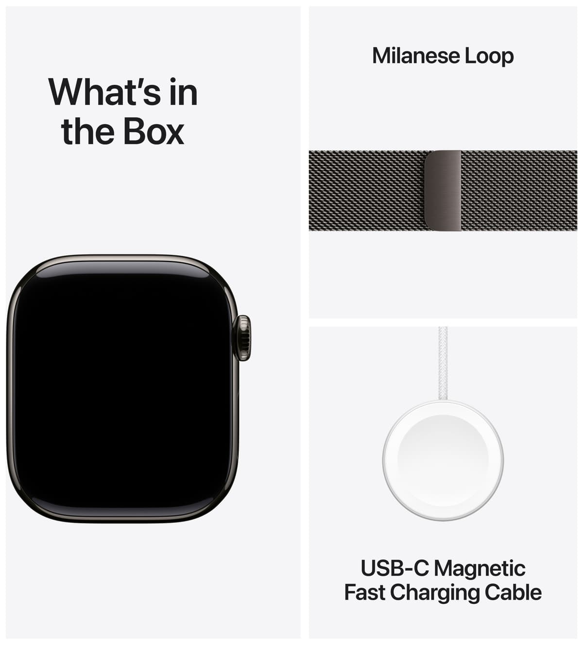 Apple Watch S10 42mm GPS+Cel (Slate Titanium/Slate Milanese Loop ...