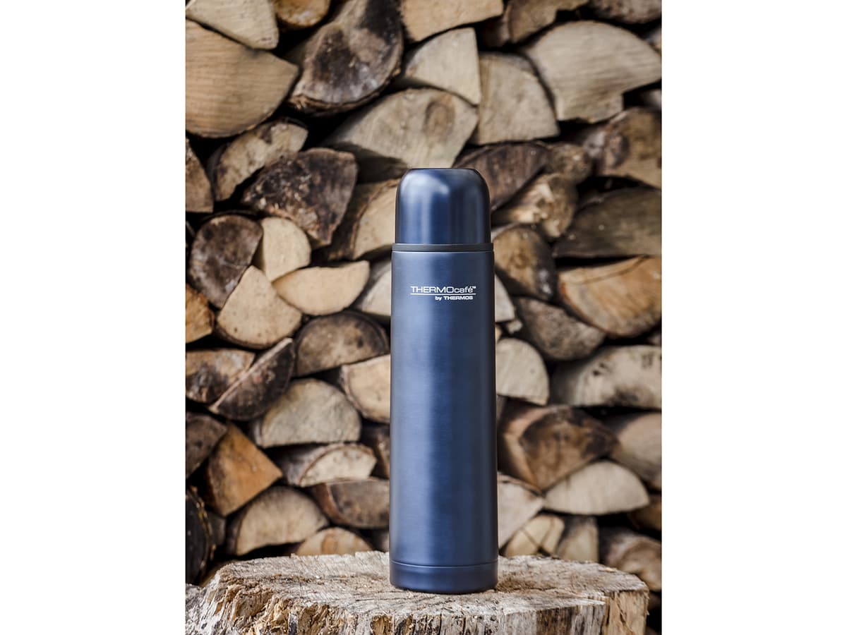 Vacuum flask 0,70 Dark blue Stainless steel - Elkjøp