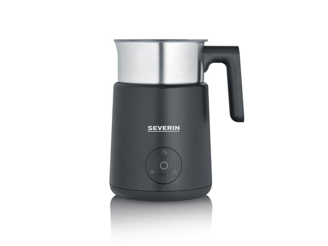Severin Spuma Lite Milk foamer 400 ml Black/Steel - Elkjøp