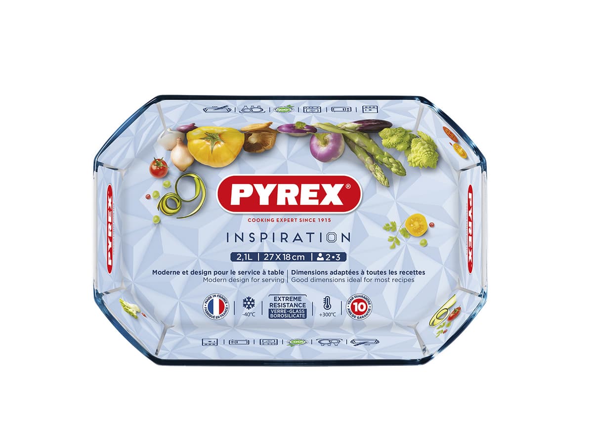 Pyrex Fat rektangulært Klar - Elkjøp