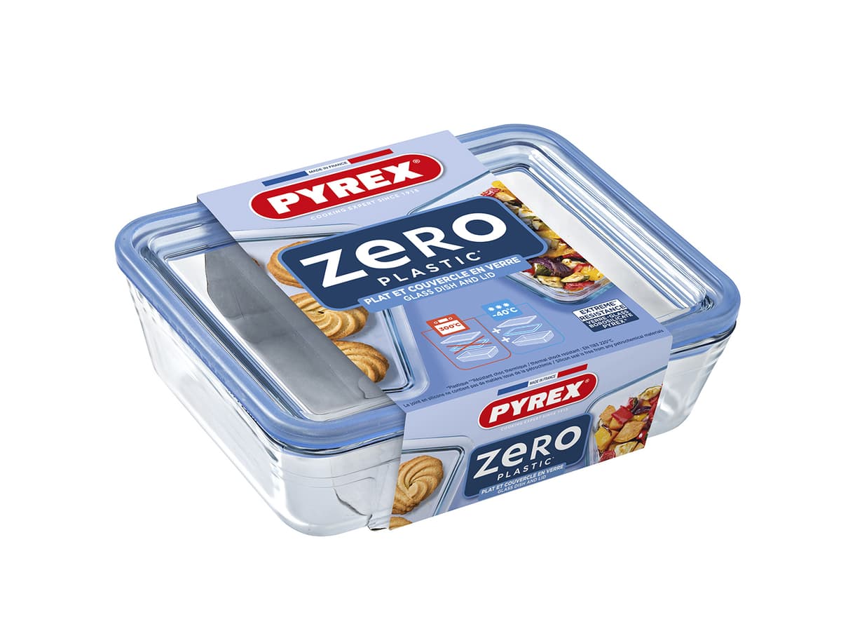 Pyrex Zero Glass dish w/lid 22 x 17 x 6 cm 1.5 liter - Elkjøp | Elkjøp