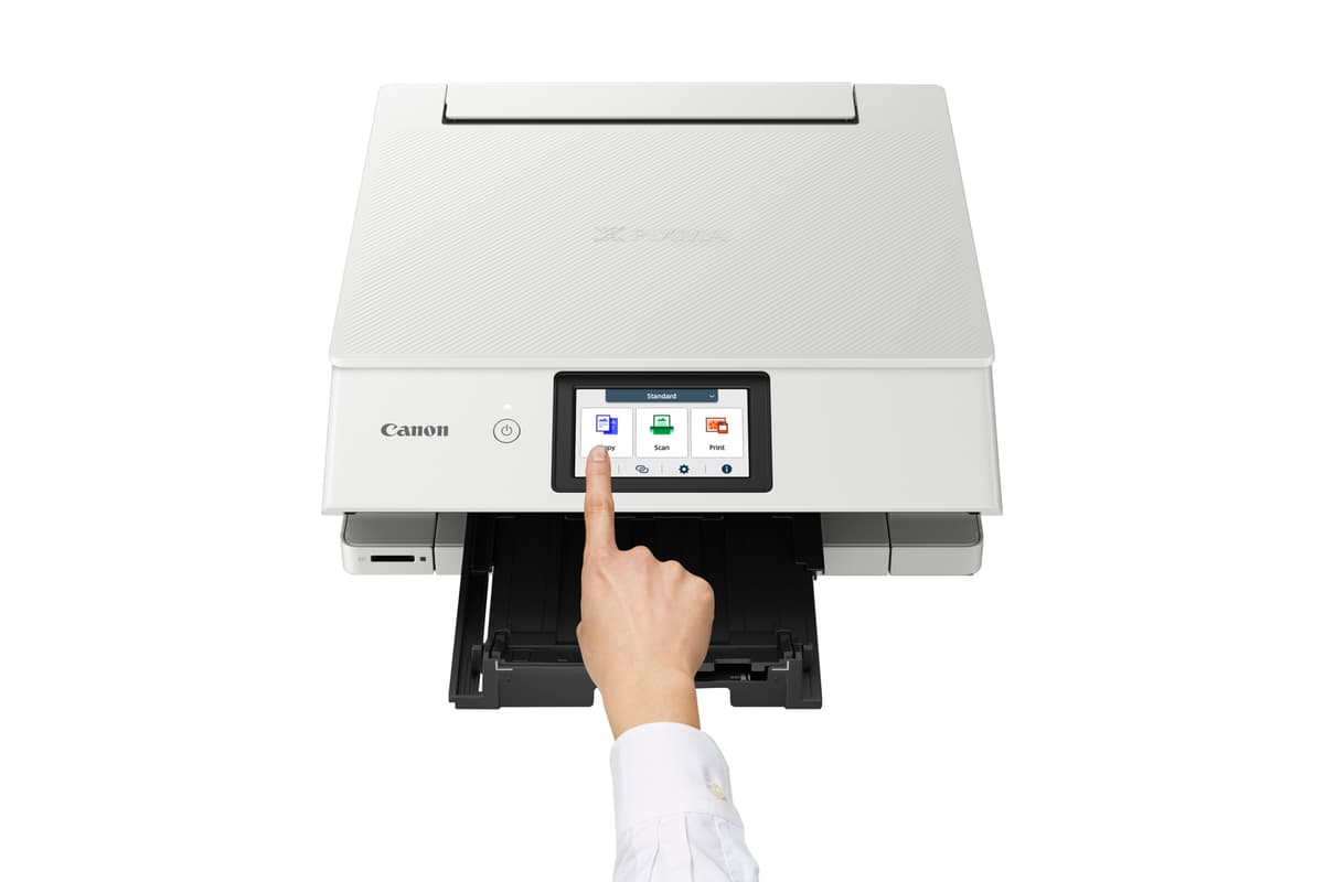 Canon Pixma TS8751 color inkjet 3-i-1 skriver (hvit) - Elkjøp | Elkjøp