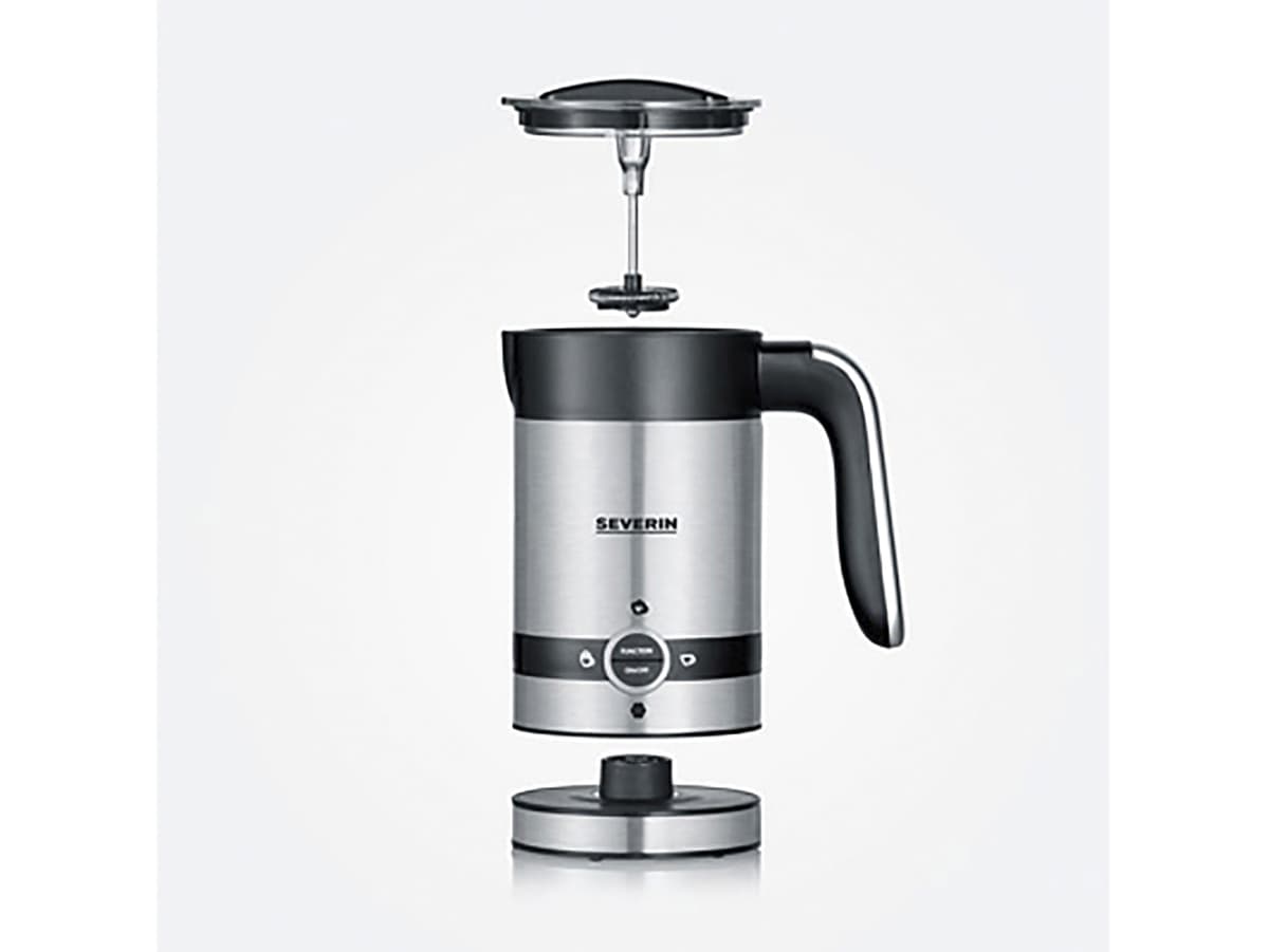 Severin Milk frother 450 watt Black/Steel - Elkjøp