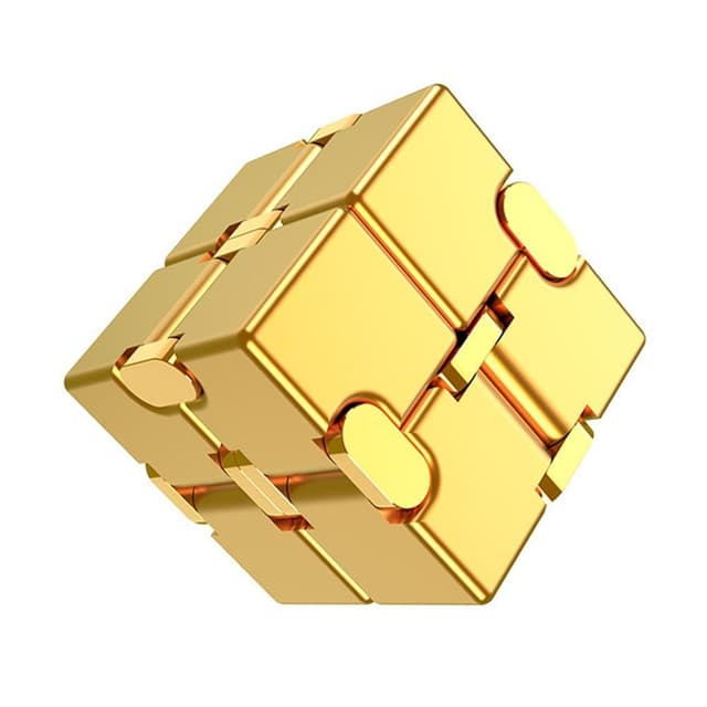 Fidget Spinner Relaxation Infinite Cube Metal Flip Cube Gull - Elkjøp