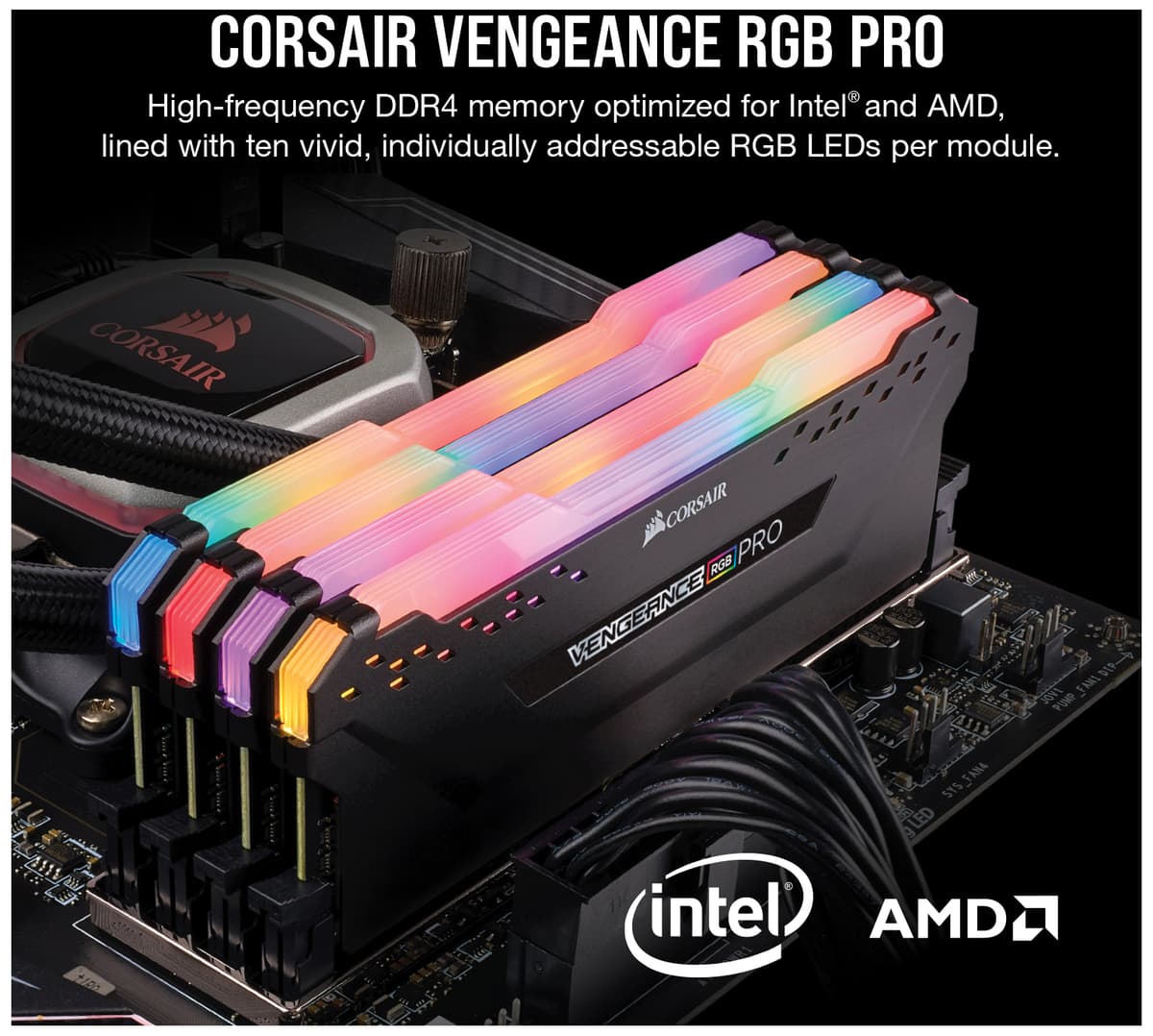 Corsair Vengeance Pro RGB DDR4 RAM 32GB 3600MT/s CL18 - Elkjøp | Elkjøp