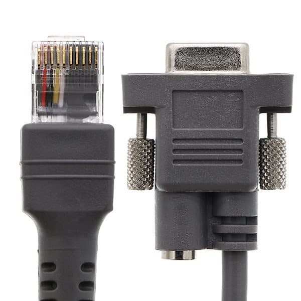 Streckkodsläsarekabel Spiral - RJ45 till RS232 till Honeywell / Zebra ...