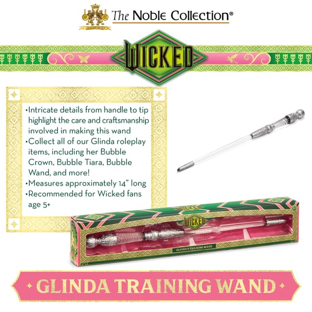 Noble Collection Universal Wicked tryllestav (Glinda's træning ...