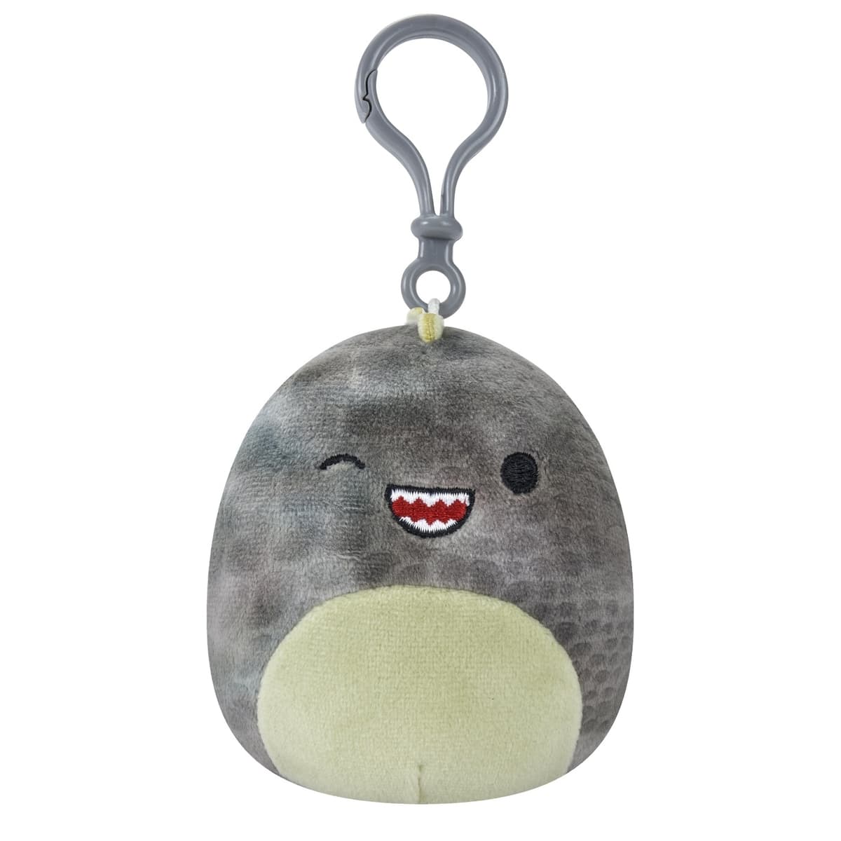 Squishmallows Asst 9 cm P15 Clip On - Xander den blinkande grå T-Rex ...