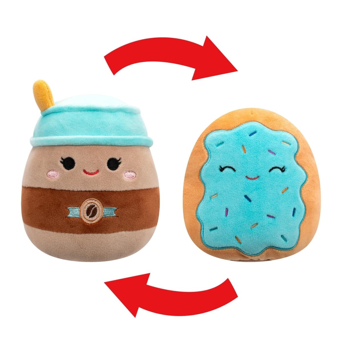 Squishmallows Plysj P21 Flip A Mallows - Hautely To-Go Coffee/ Erissa ...