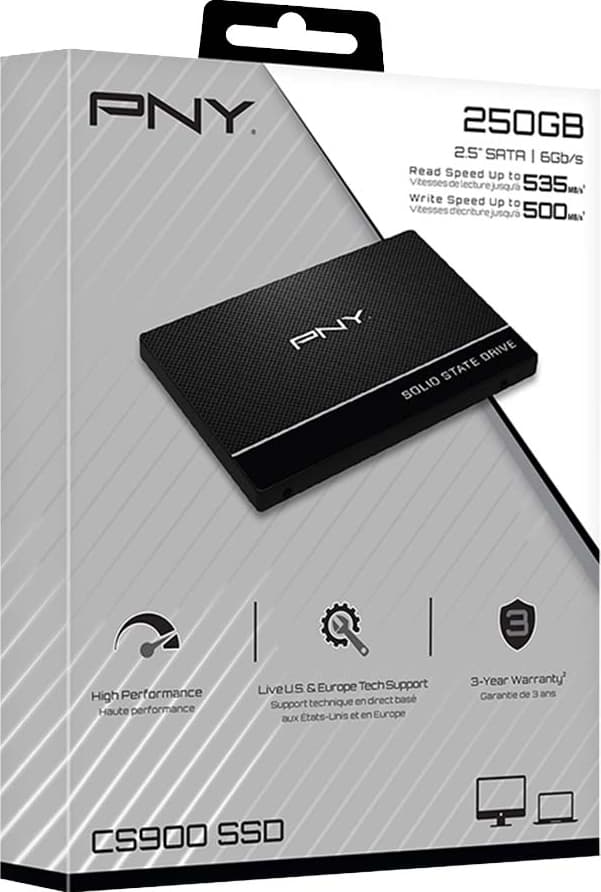 PNY CS900 2,5" SATA III SSD (250GB) - Elkjøp
