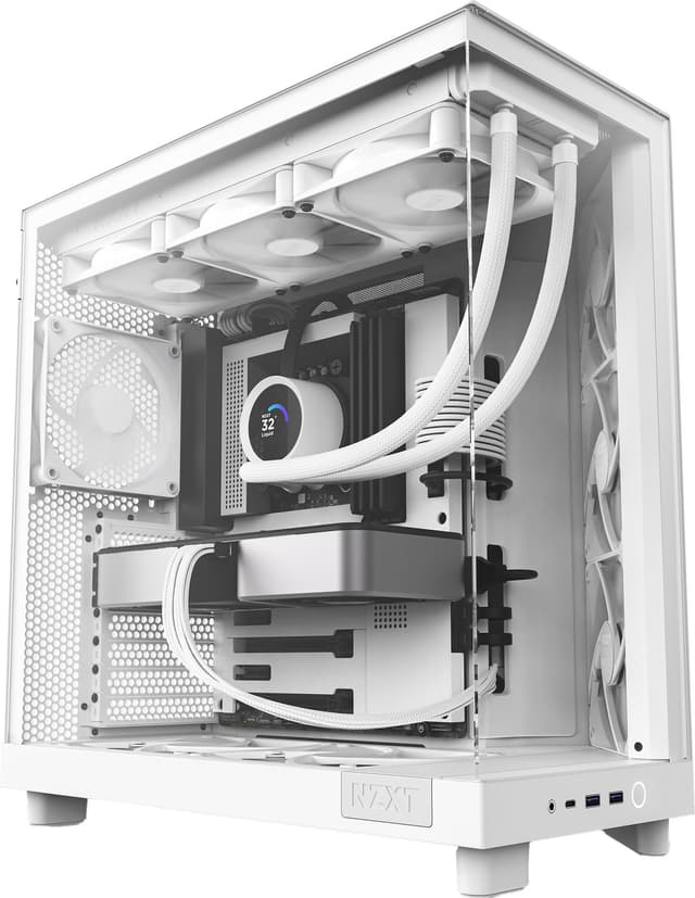 NZXT H6 Flow 2024 PC-kabinett - Elkjøp | Elkjøp