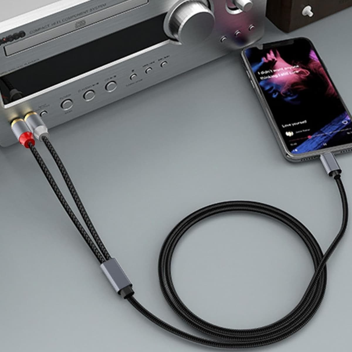 NÖRDIC USB-C til RCA-kabel 1,2m for lyd - Elkjøp | Elkjøp