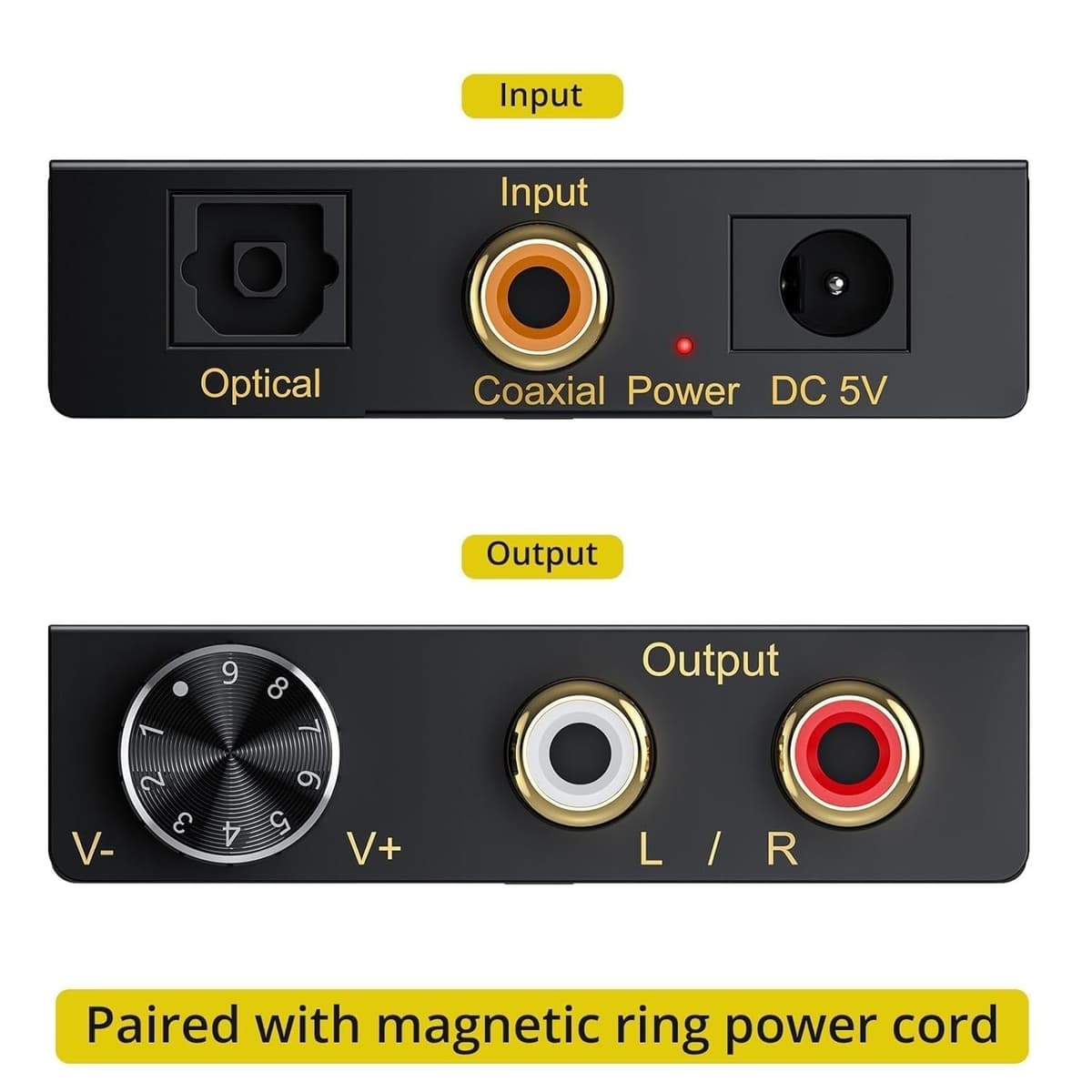 NÖRDIC Digital 5.1CH Koaksial/Toslink til Analog DAC 192Khz DTS Dolby AC3 - Elkjøp | Elkjøp