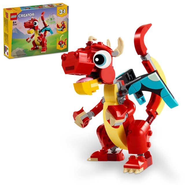 LEGO Creator Rød drage 31145 - Elkjøp