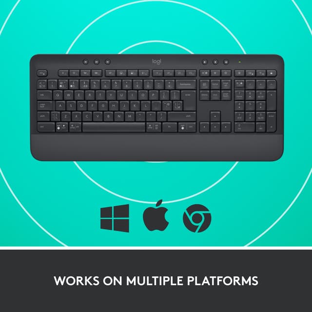 Logitech Signature K650 trådlöst tangentbord (svart) - Elgiganten ...