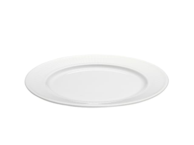 Pillivuyt Plissé plate flat Dia 20 cm White - Elkjøp